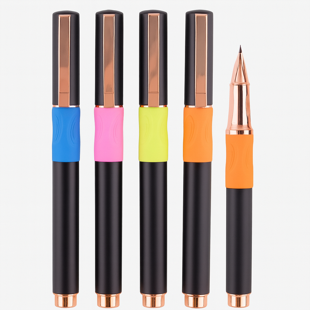 Ergonomic Pens with Neon Grip | Custom OEM/ODM Gifts | Sunyale